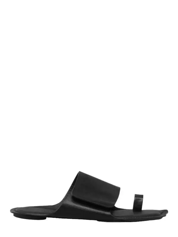MAISON MARGIELA Leather Anatomic Slide Sandals - Black