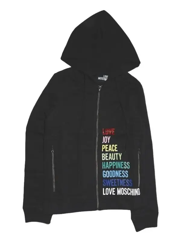 Moschino Zip Up Casual Jacket - Black