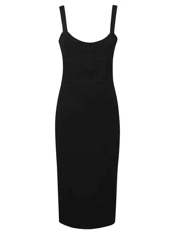 Patrizia Pepe Sleeveless Midi Dress - Black