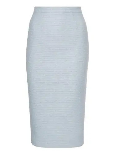 Roland Mouret Boucle Midi Skirt - Blue