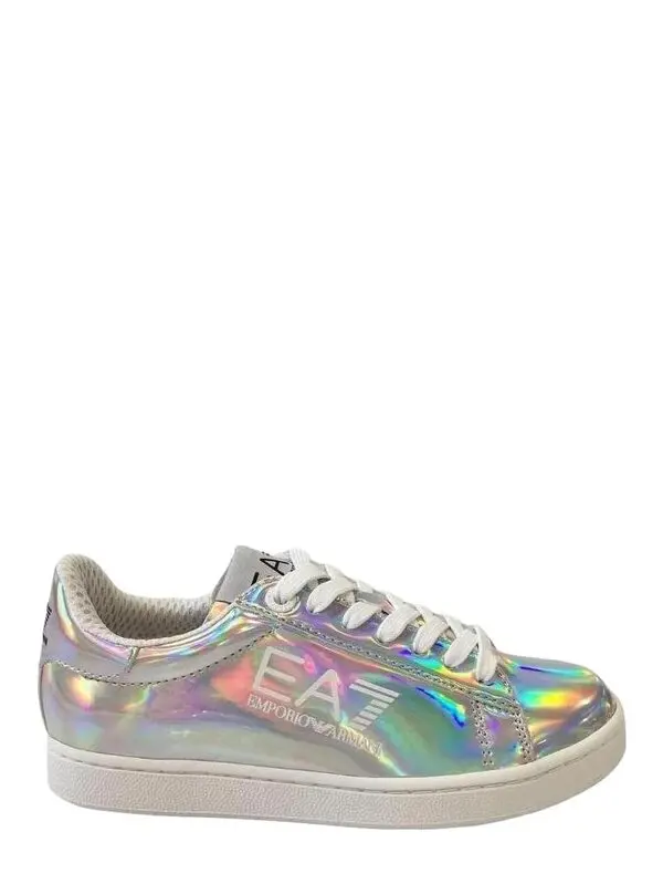 EA7 Laser Cut" Logo Detail Sneakers - Multicolor