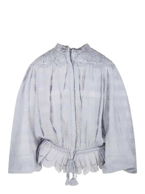 Isabel Marant Étoile Polly Lace Blouse - Light Blue