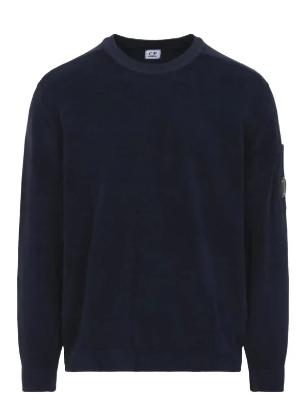 C.P. COMPANY Long-sleeved Crewneck Jumper - Black