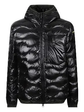 BLAUER. Quilted Hooded Down Jacket - Black