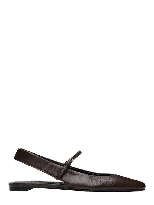 TOTEME Strap Ballet Flats - Black