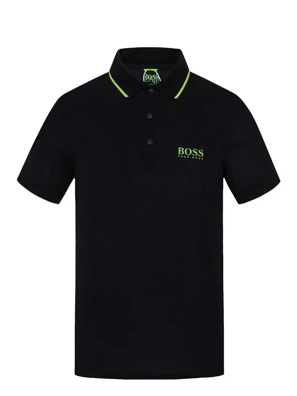 Hugo Boss Logo Details Polo Shirt - Black