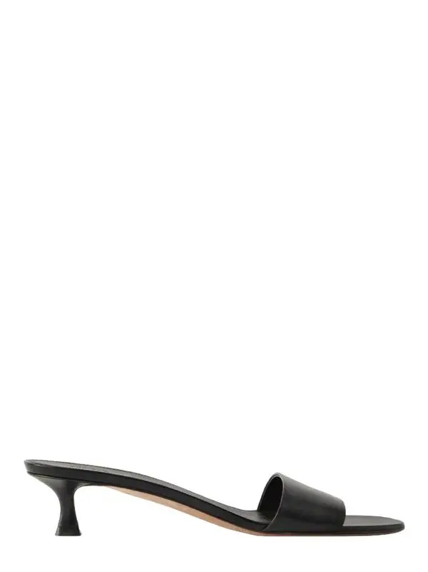 THE ROW Combo Two Leather Sandals - Black