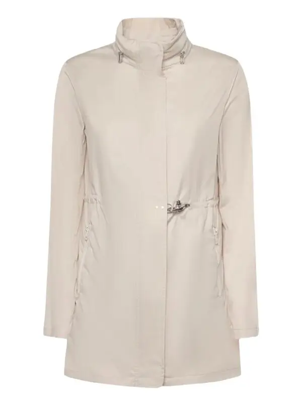 FAY High Neck Technical Coat - Nude