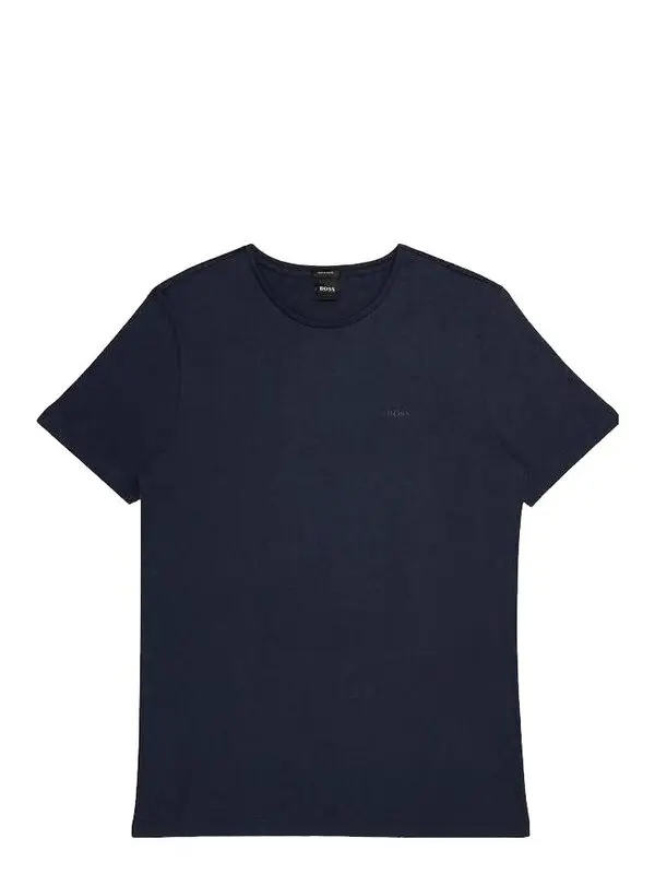 Hugo Boss Round-necked Logo T-shirt - Black