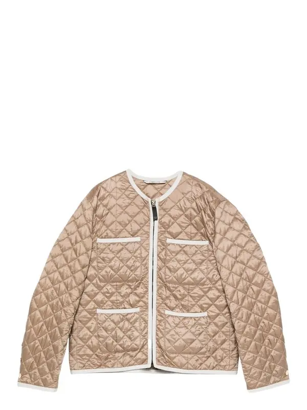 Max Mara Celeste Quilted Jacket - Nude
