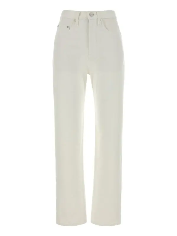 JIL SANDER Denim Trousers - White