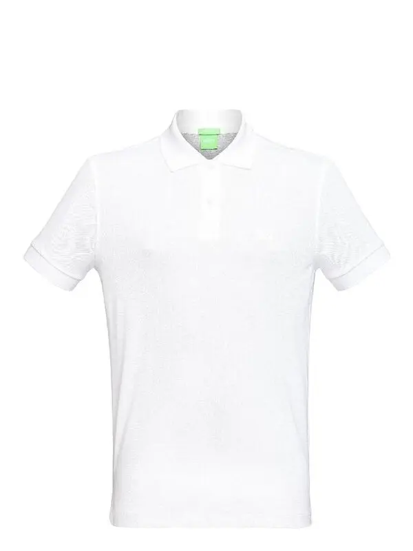 Hugo Boss Logo Details Polo Shirt - White