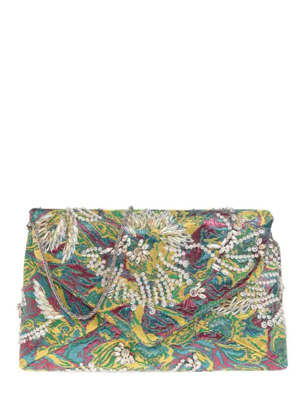 Dries Van Noten Embellished Floral Sequined Shoulder Bag - Multiple Colors