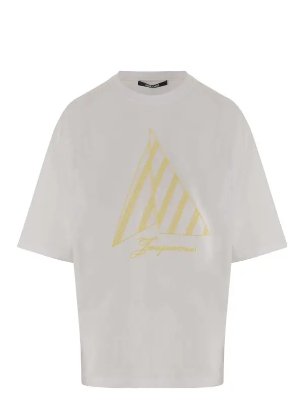 Jacquemus Embroidered Oversized T-shirt - White