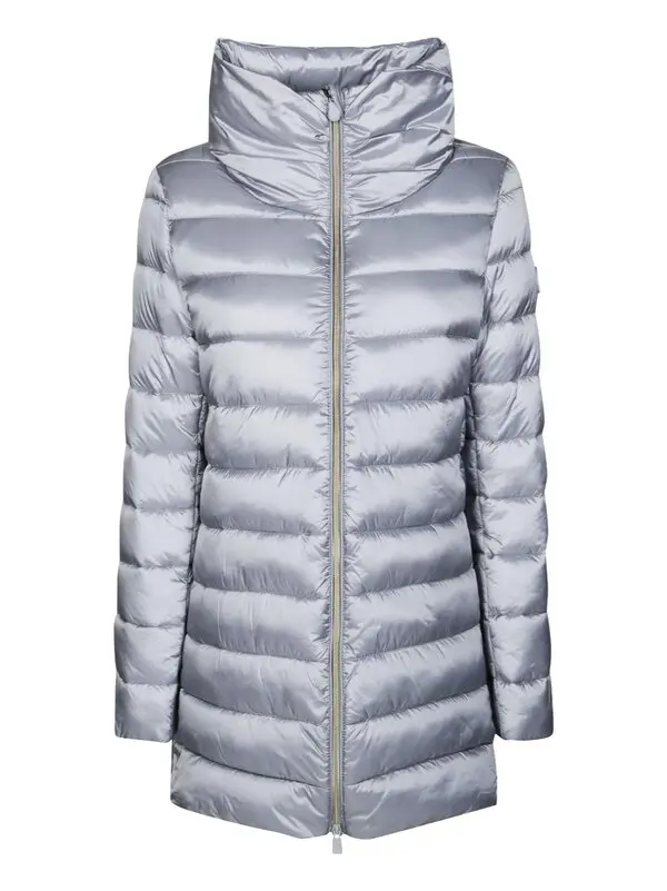 SAVE THE DUCK Lydia High-neck Quilted Coat - Gray