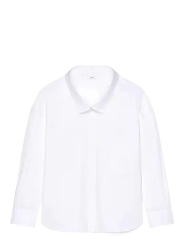Givenchy Wide Collar Long Sleeved Shirt - White
