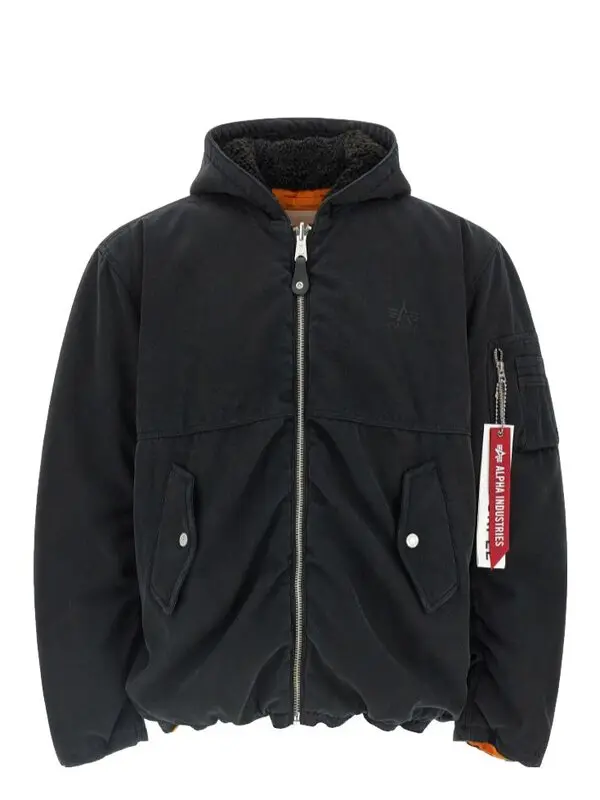 PURPLE BRAND Alpha Industries X Reversible Bomber Jacket - Black