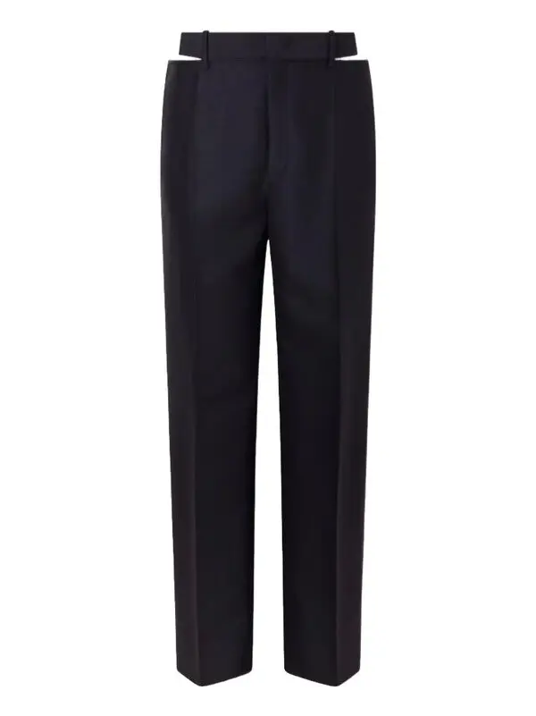 JIL SANDER Split-waist Tailored Pants - Navy