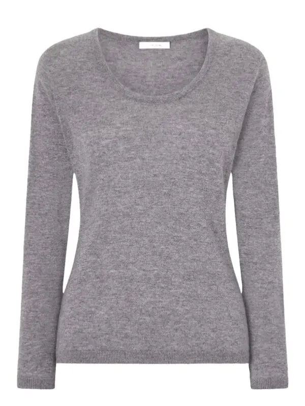 THE ROW Nezena Cashmere Sweater - Light Gray