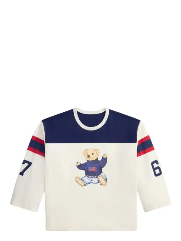 Polo Ralph Lauren Polo Bear Long-sleeved Crewneck T-shirt - White