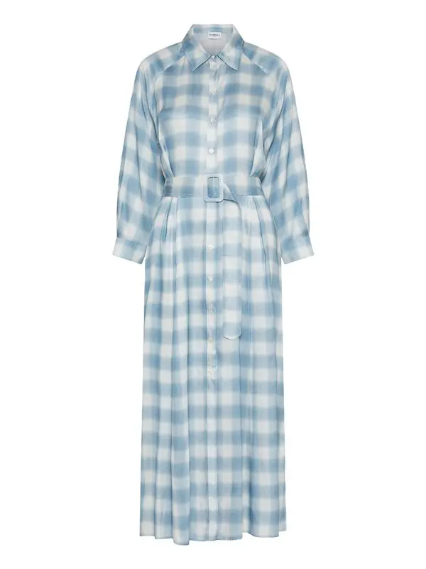 Marella Printed Viscose Shirt Dress - Blue