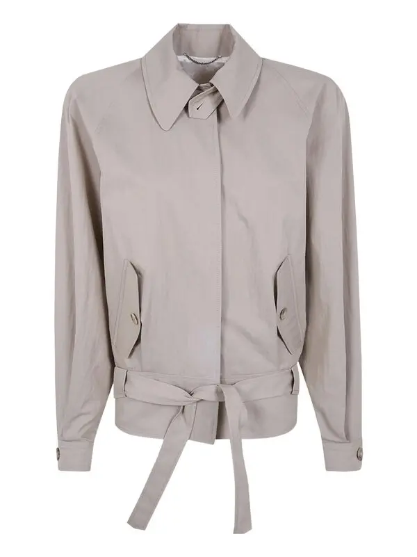 Magda Butrym Long-sleeved Belted Jacket - Gray