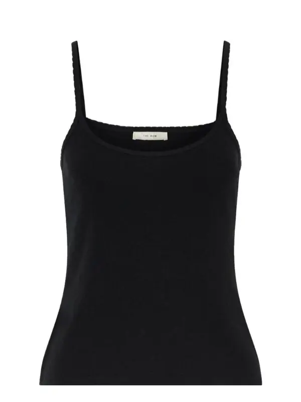 THE ROW Sleeveless Ribbed Trim Camisole - Black