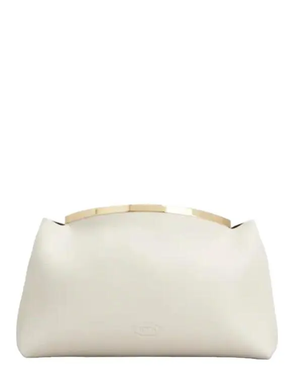 TOD'S Chain Strap Clutch Bag - White