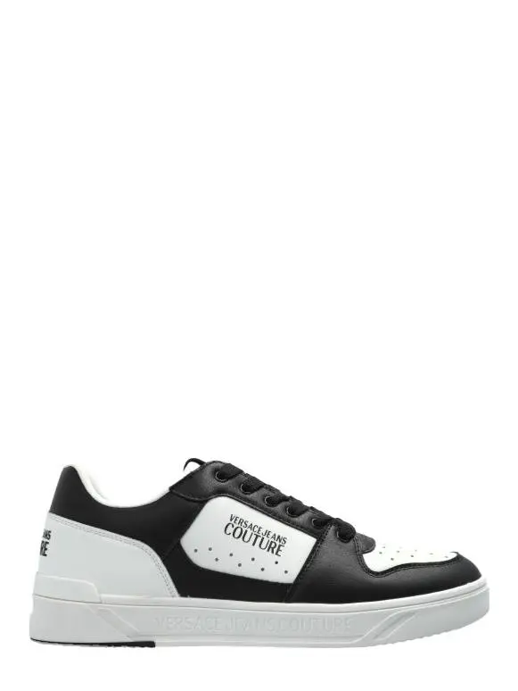 Versace Logo Print Low-top Sneakers - Gray