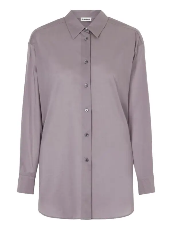 JIL SANDER Muslin Oversized Shirt - Gray