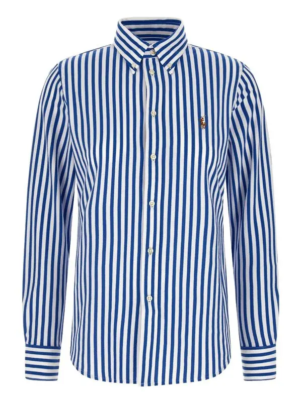 Polo Ralph Lauren Striped Long Sleeve Shirt - Blue