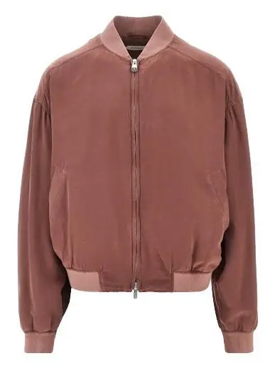 Versace Overdye Bomber Jacket - Brown