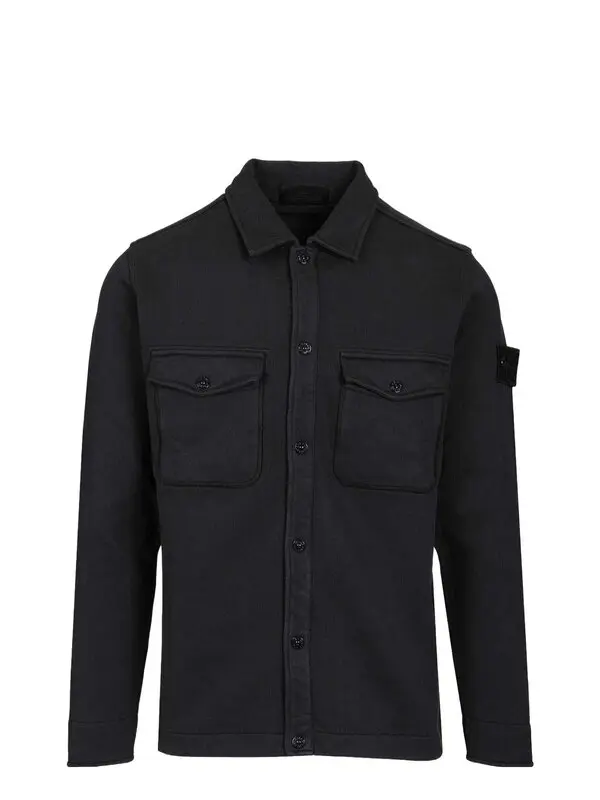 Stone Island Regular Fit Buttoned Shirt - Blue