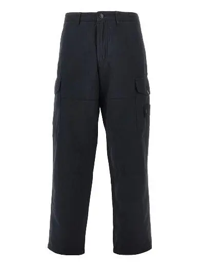 Stone Island Regular-fit Cargo Pants With Paneled Construction - Blue