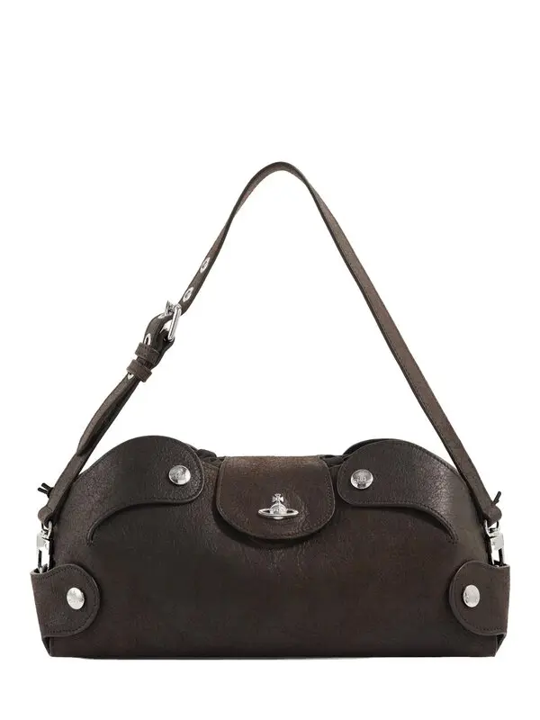 VIVIENNE WESTWOOD Wilma Clutch Bag - Dark Brown