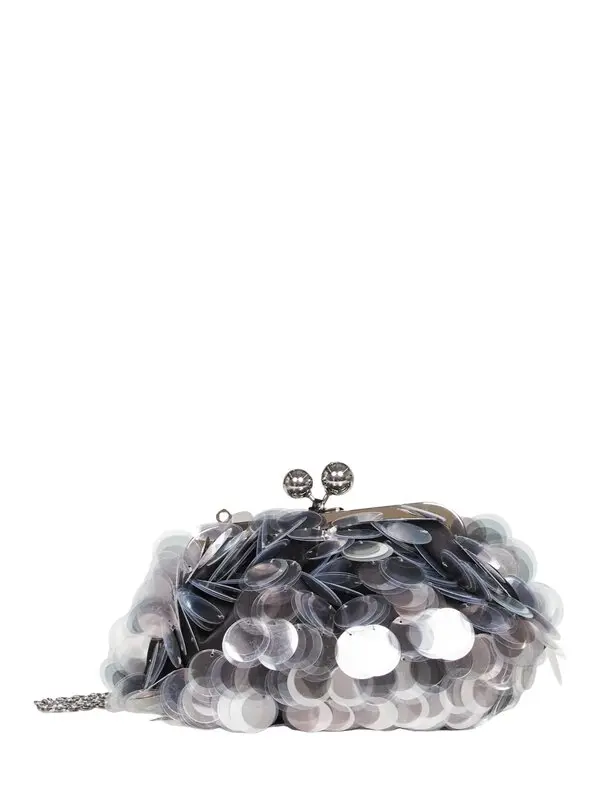 Max Mara Sequin Embellished Clutch Bag - Gray