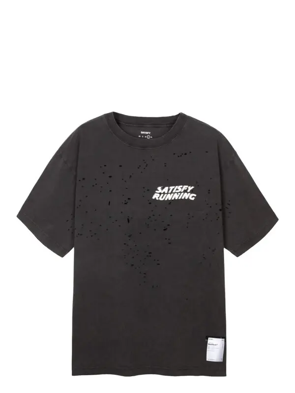 Satisfy Distressed T-shirt - Agedblack