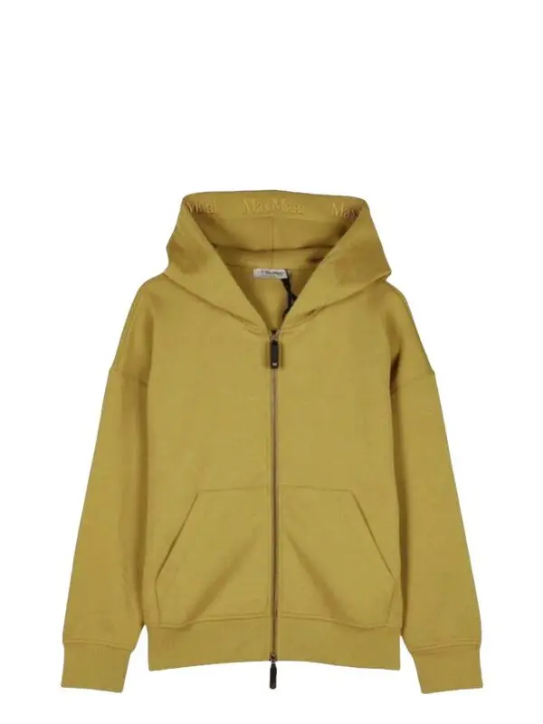 Max Mara Long-sleeved Hooded Sweatshirt - Green