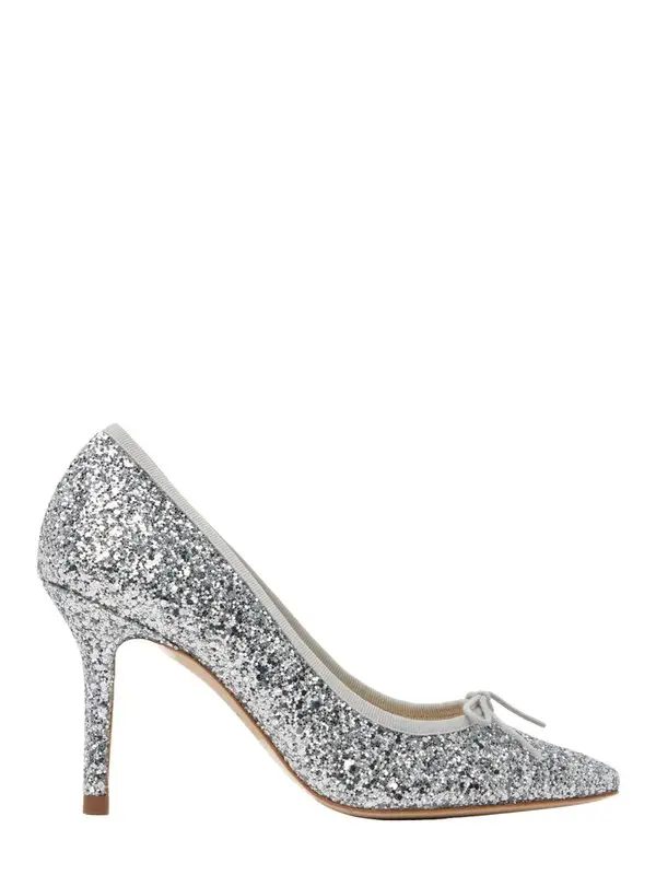 Repetto Cendrillon Glitter High Heel Pumps - Silver