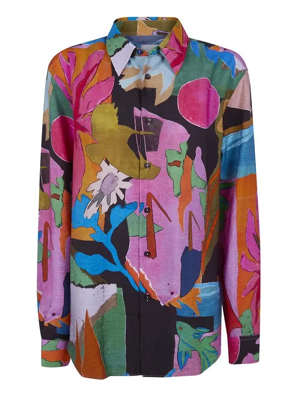 Paul Smith River Collage Printed Shirt - Multicolor