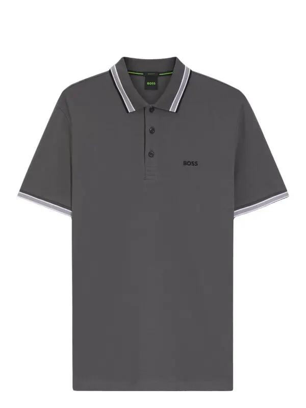 Hugo Boss Tipped Trim Polo Shirt - Black