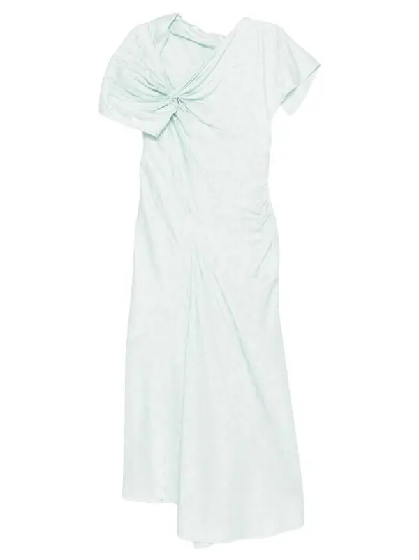 Victoria Beckham Printed Midi Dress - White