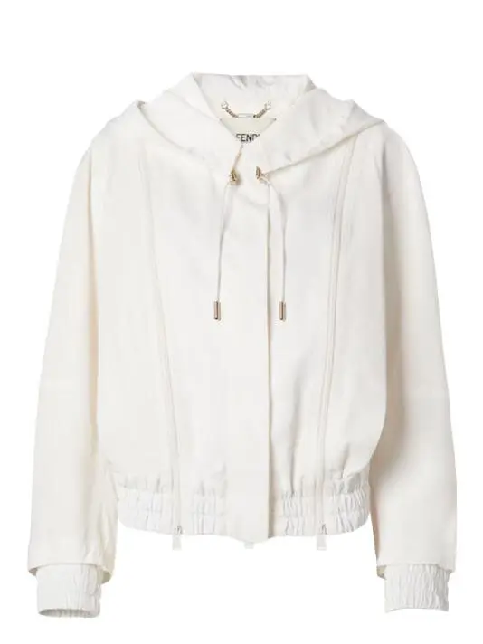 Fendi Double-zip Hooded Jacket - White