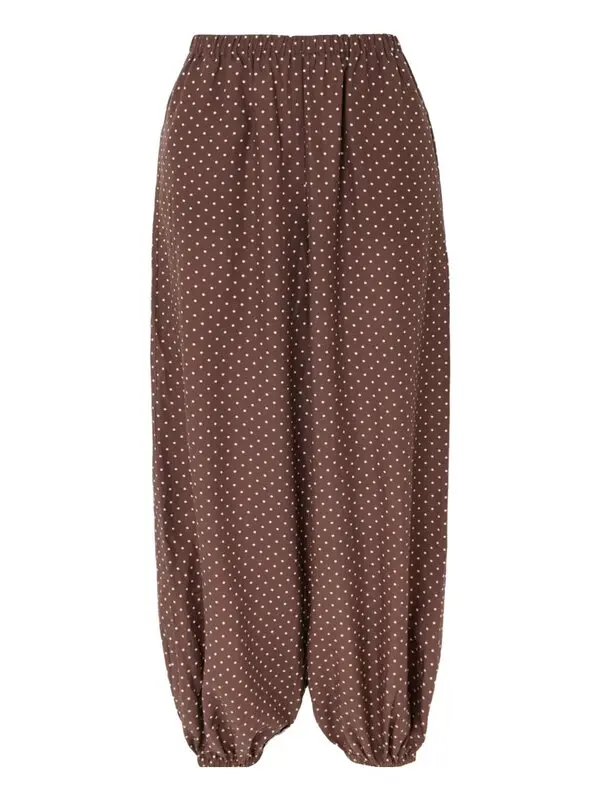 Posse Polka Dot Tape Pants - Red