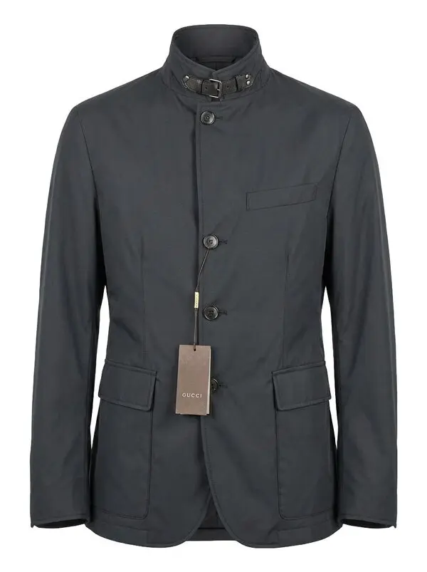 Gucci Logo Casual Jacket - Black