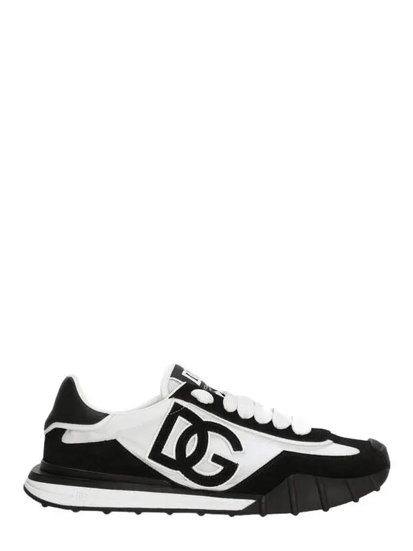Dolce & Gabbana Logo Patch Low-top Sneakers - Black