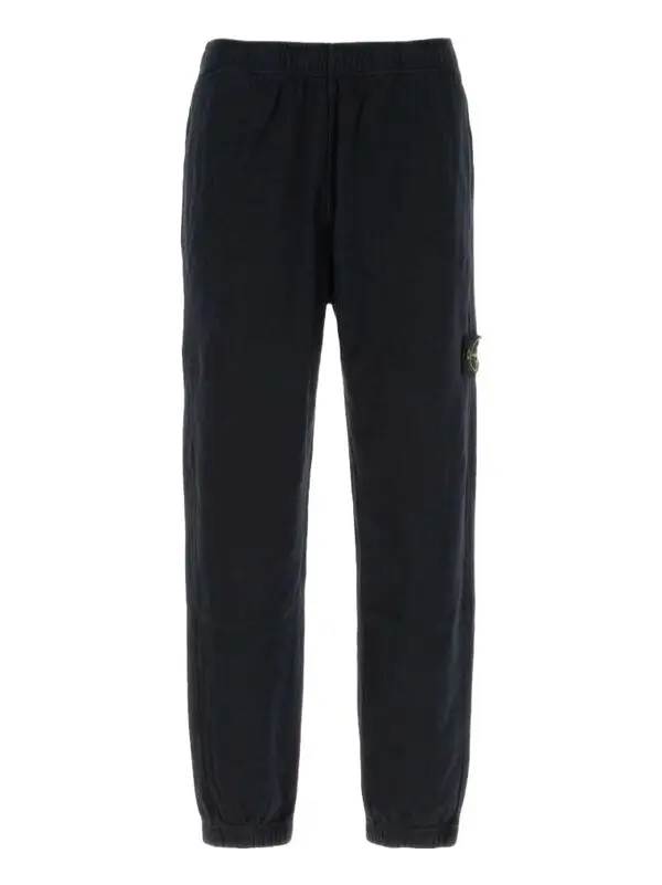 Stone Island Logo Patch Sweatpants - Blue