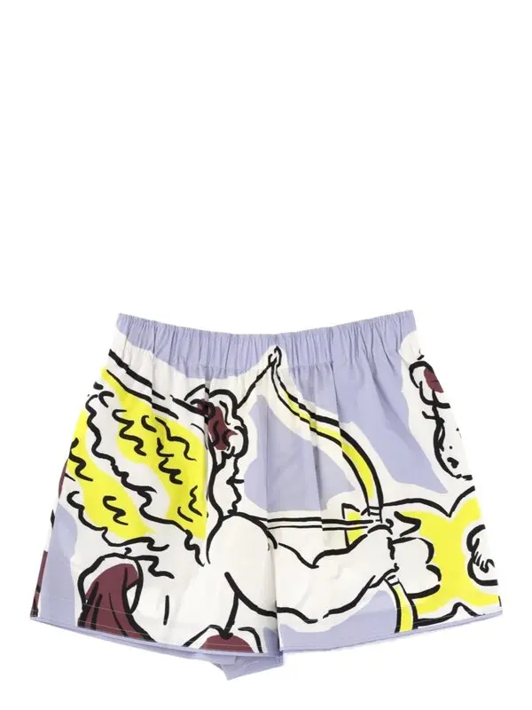 Tory Burch Elasticated Waistband Camp Shorts - Multicolor