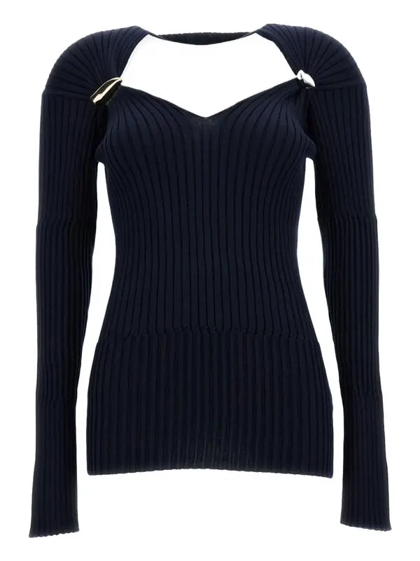 Bottega Veneta Ribbed Knit Jumper - Black