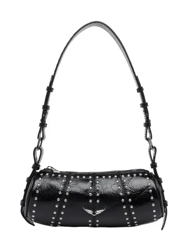 Zadig&Voltaire Le Roudoudou Studded Zipped Shoulder Bag - Black